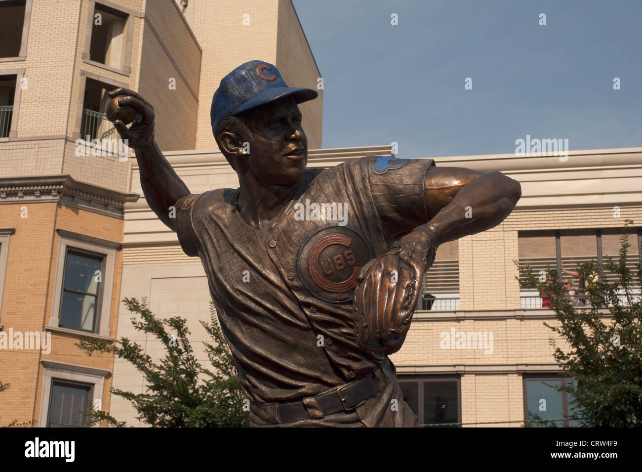Baseball's Ron Santo statue outside Chicago Cub's Wrigley Field ...