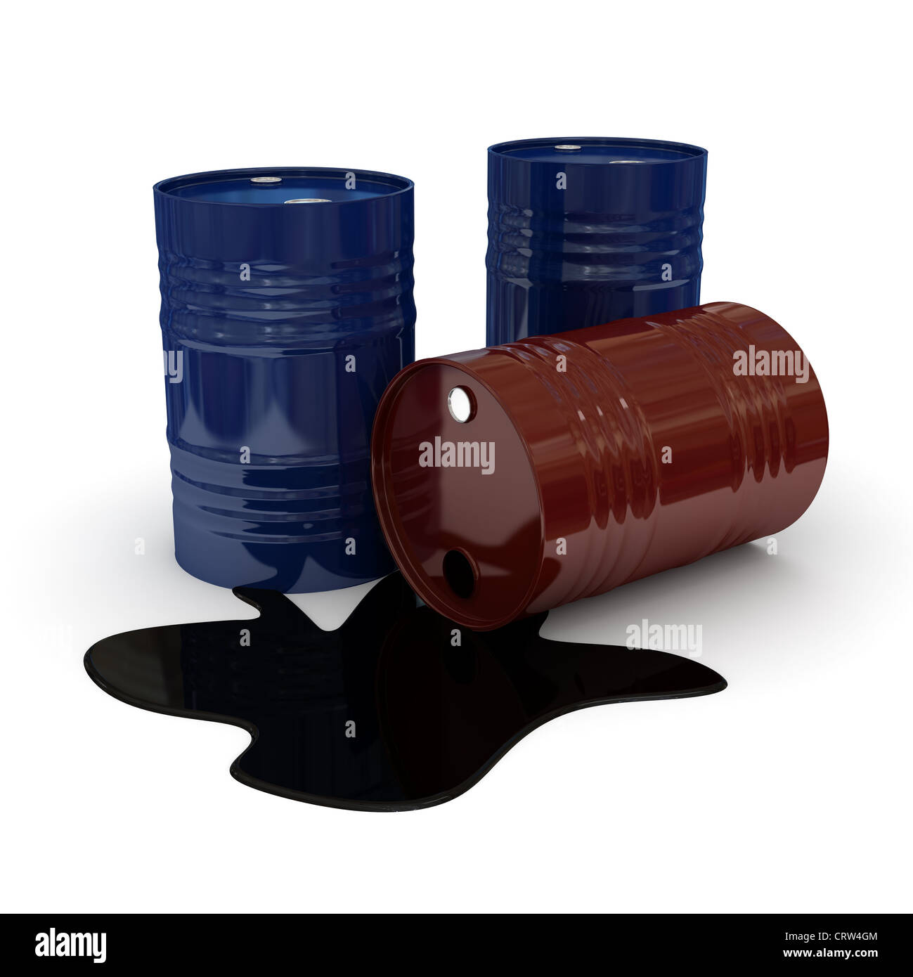 Fuel drum over white background. 3d rendered image Stock Photo - Alamy