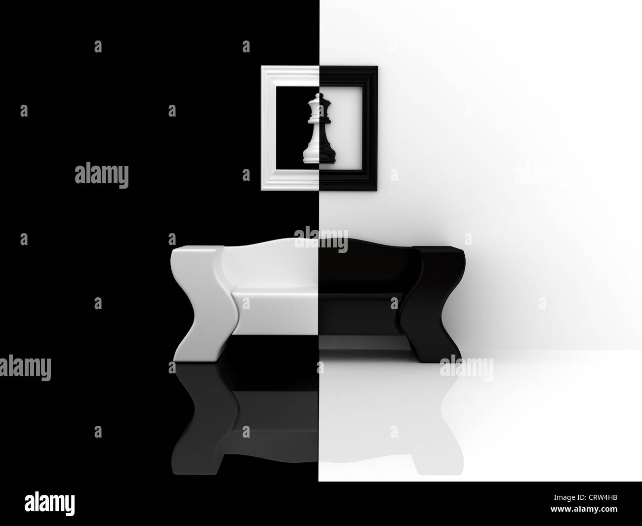 Rendered wall Black and White Stock Photos & Images - Alamy
