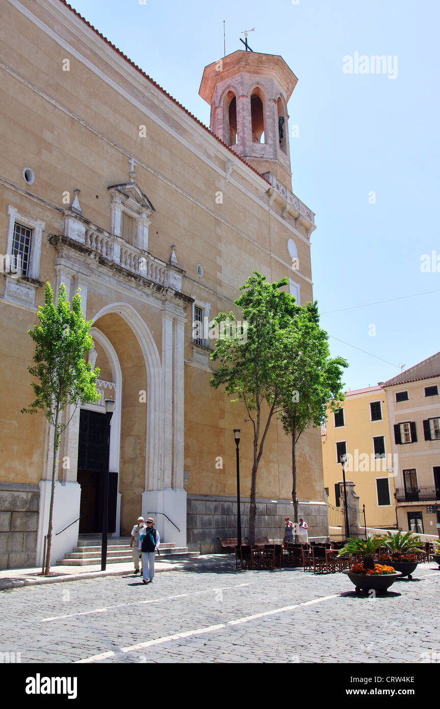 Santa Maria Church, Plaça de s'Esplanada, Mahón, Menorca, Balearic ...