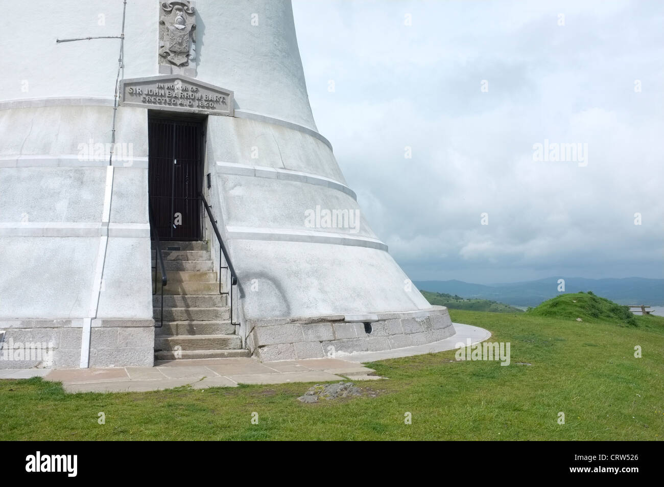 Sir John Barrow's Monument on Hoad Hill, Ulverston, Cumbria UK Stock ...