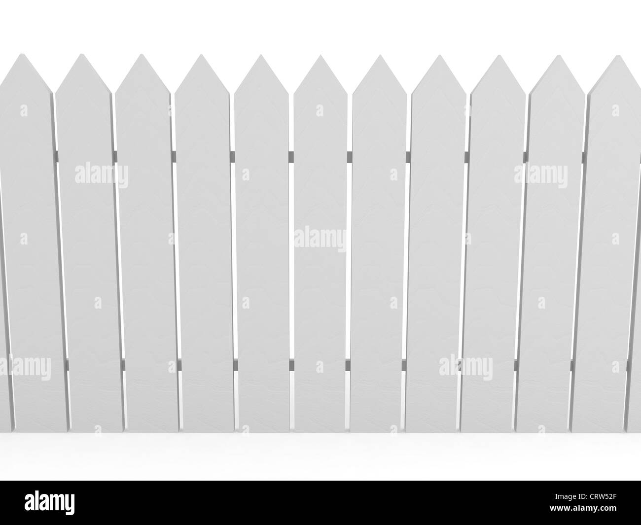 White fence over background. 3d rendered image Stock Photo - Alamy