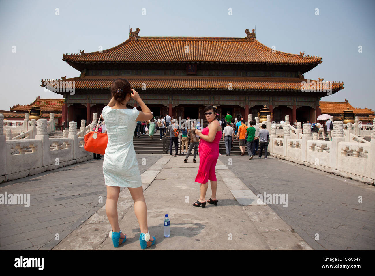 Chinese tourists inside The Forbidden City, Beijing Stock Photo - Alamy