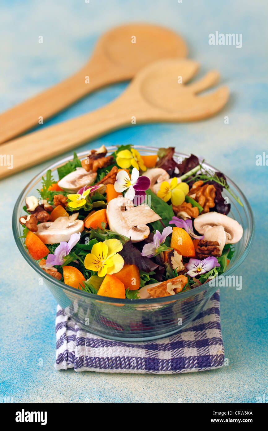 Multi flavour salad Recipe available Stock Photo - Alamy