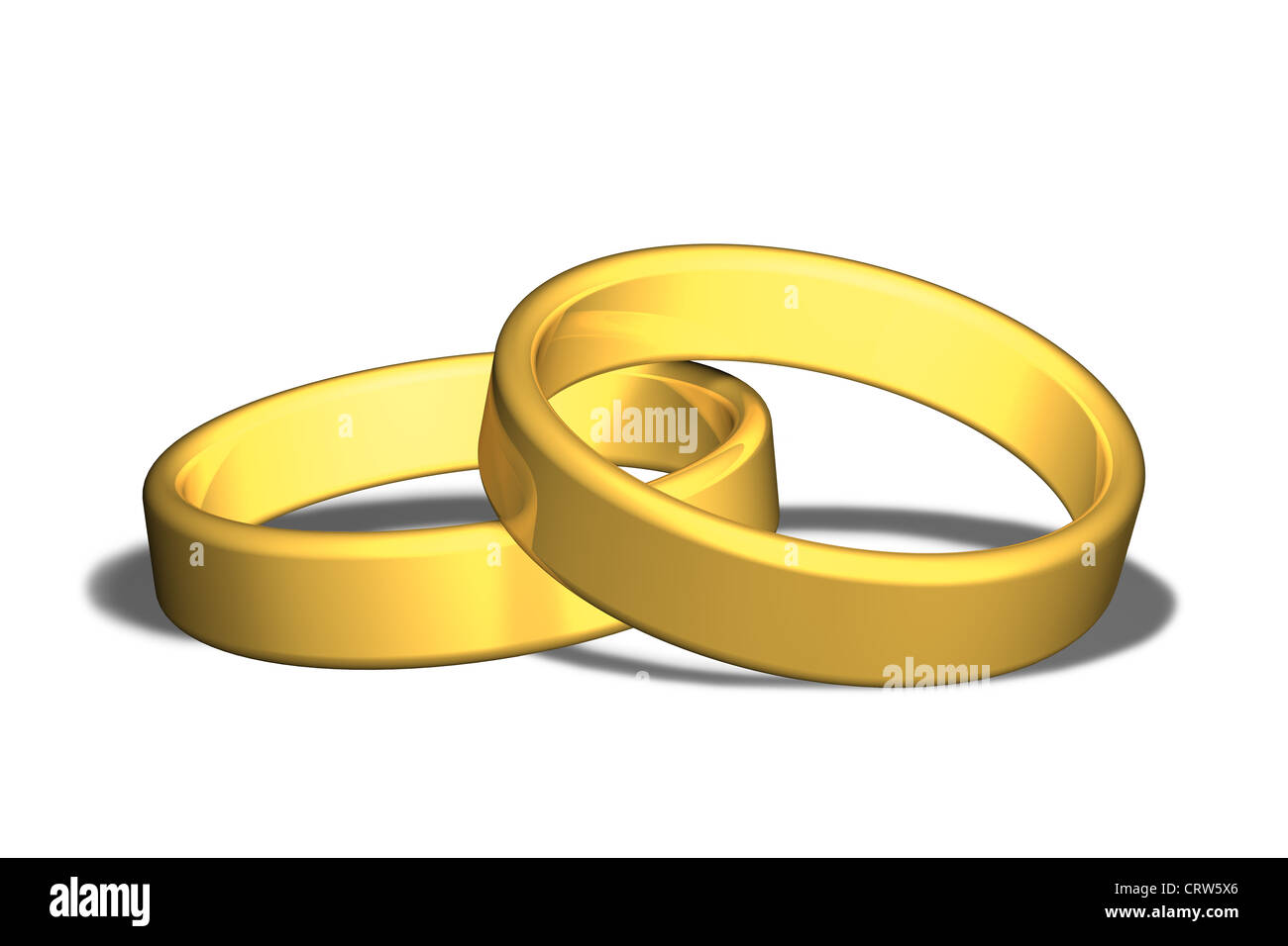 Gold Wedding Rings Stock Photo - Alamy