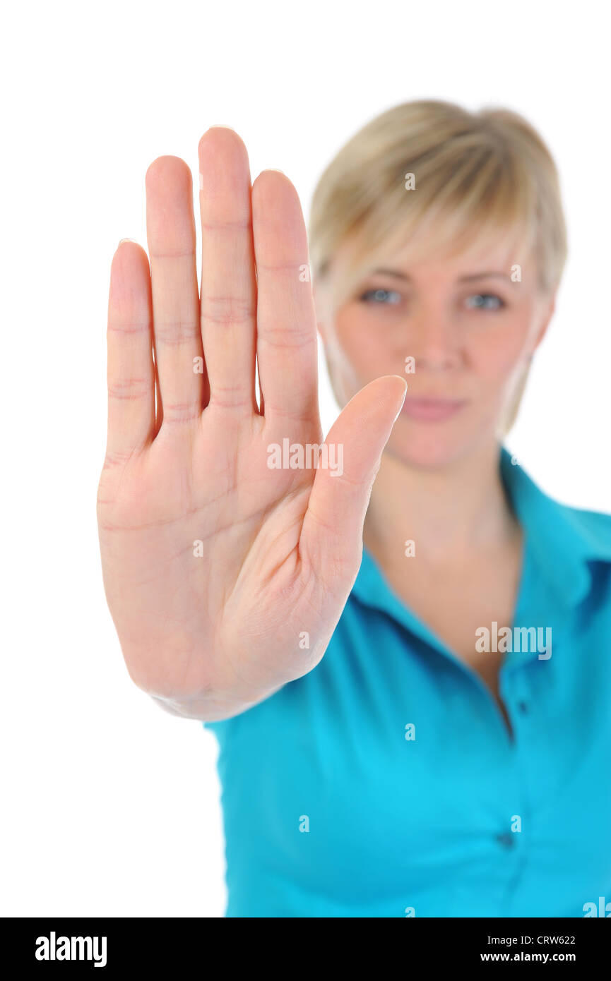 woman stretches out his hand Stock Photo - Alamy