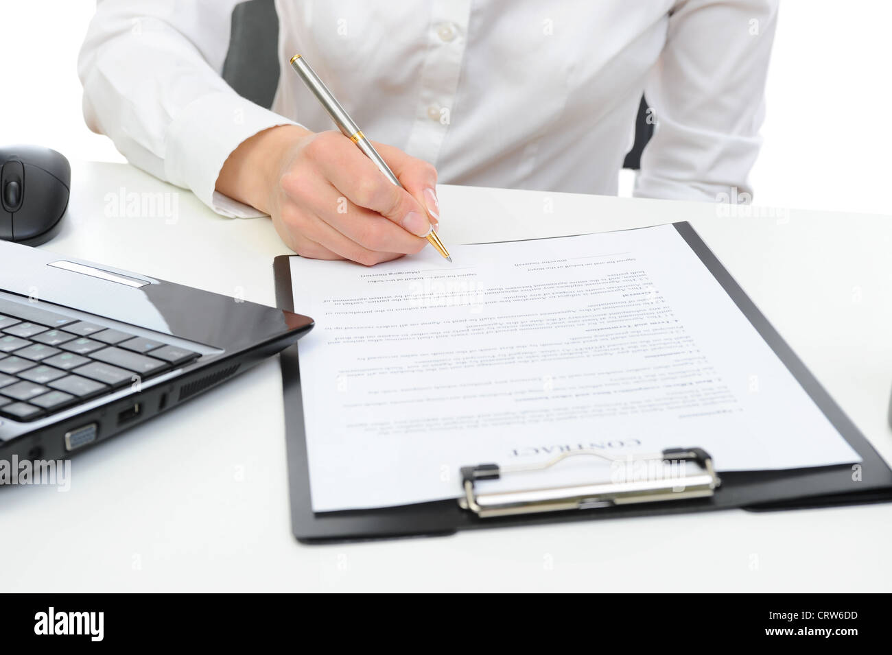 Signature of the contract Stock Photo - Alamy