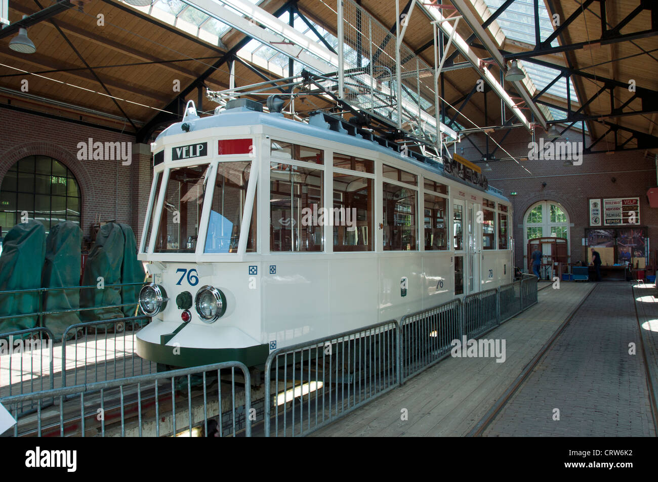 old dutch tram in the open air museum Arnhem Holland Stock Photo - Alamy