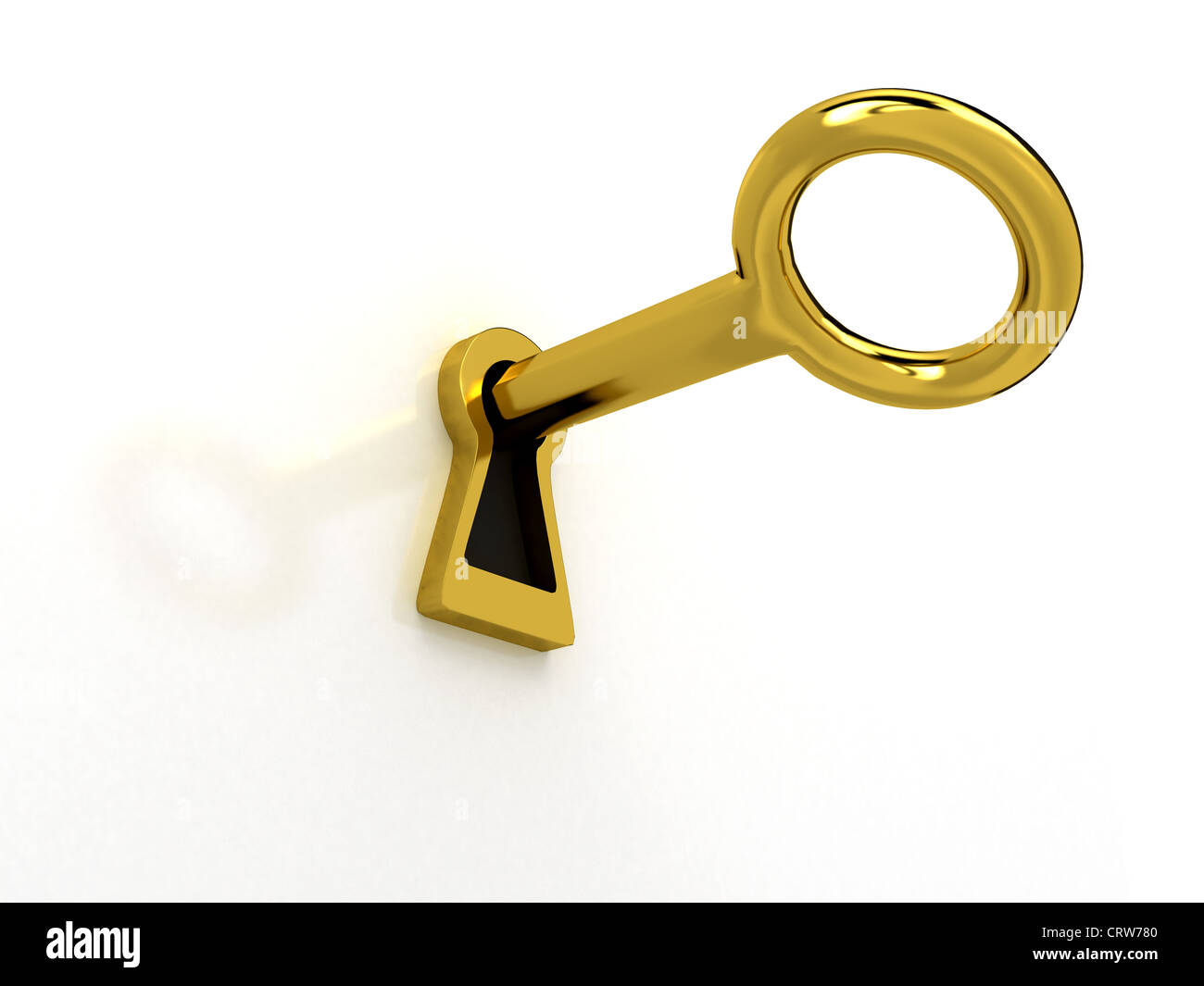Key gold keyhole hi-res stock photography and images - Alamy