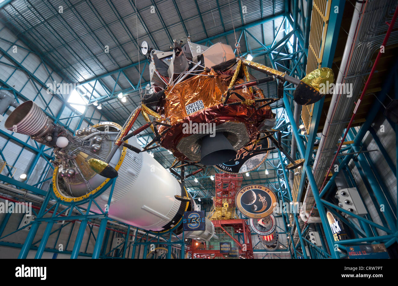 Kennedy Space Center on Merritt Island Florida inside the Apollo/Saturn ...