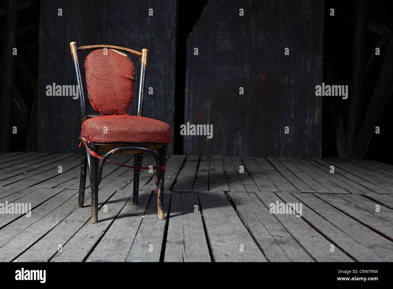 Chair dark room sinister hi-res stock photography and images - Alamy