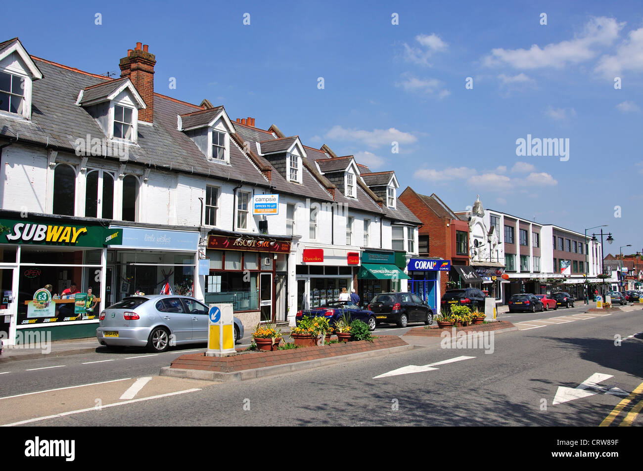High Street, Ascot, Berkshire, England, United Kingdom Stock Photo - Alamy