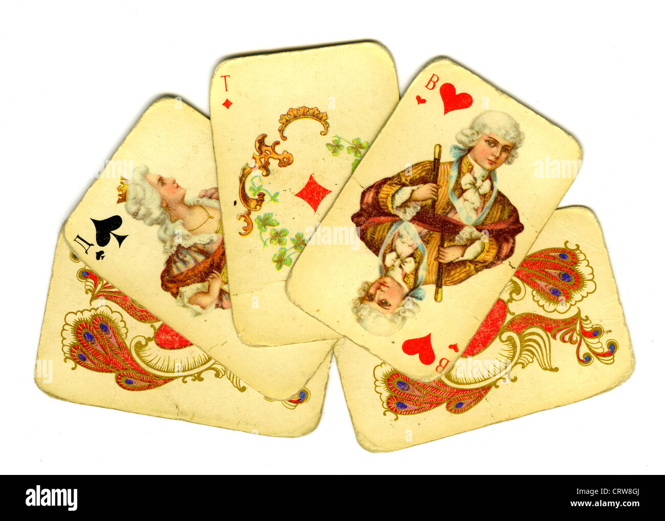 Old playing cards Stock Photo - Alamy