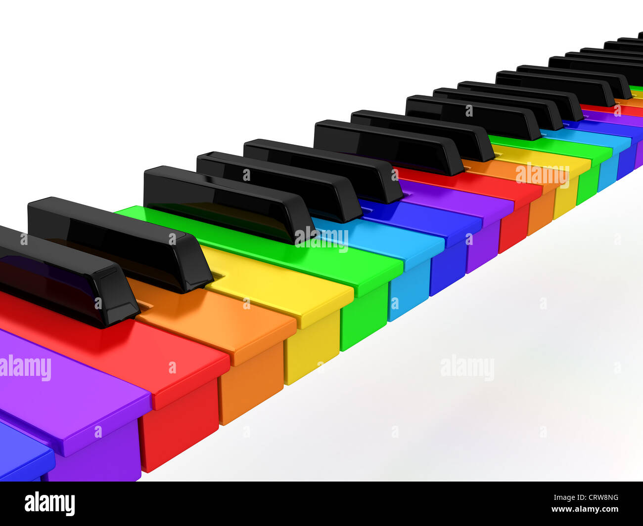 Rainbow piano hi-res stock photography and images - Alamy