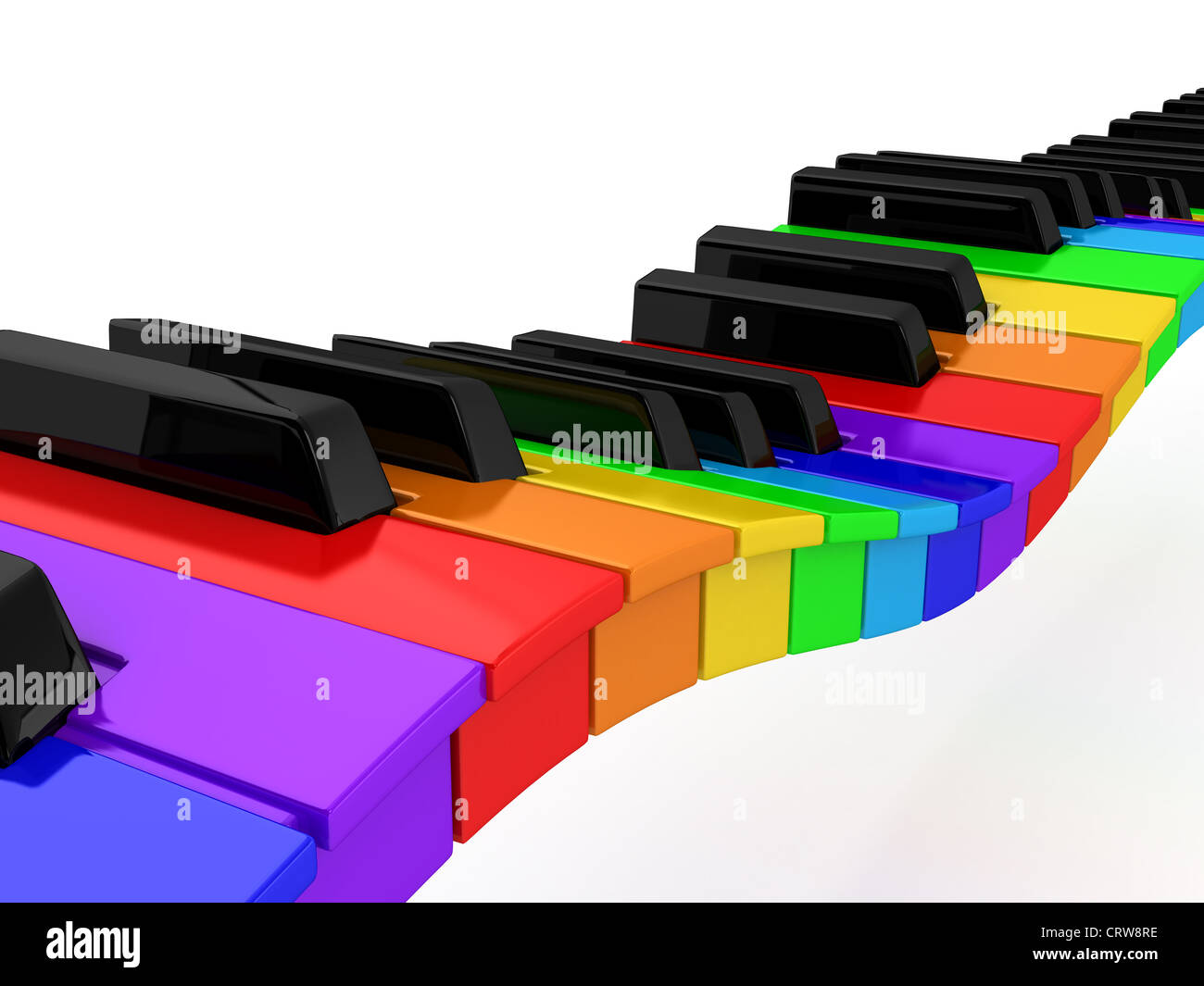 Rainbow piano hi-res stock photography and images - Alamy