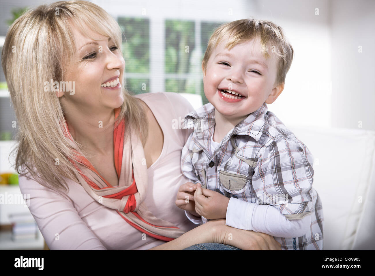 mother and son portrait Stock Photo - Alamy