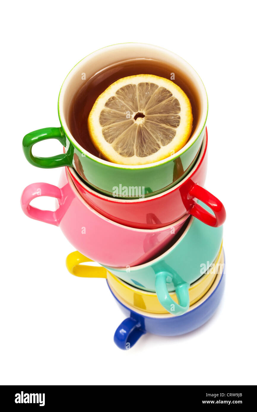 Beautiful color cups Stock Photo - Alamy