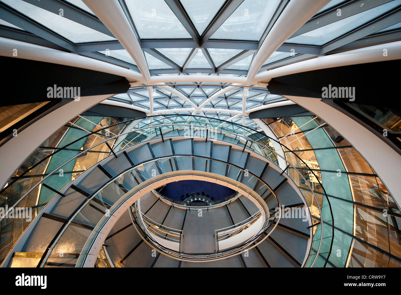 Gla city hall spiral staircase hi-res stock photography and images - Alamy