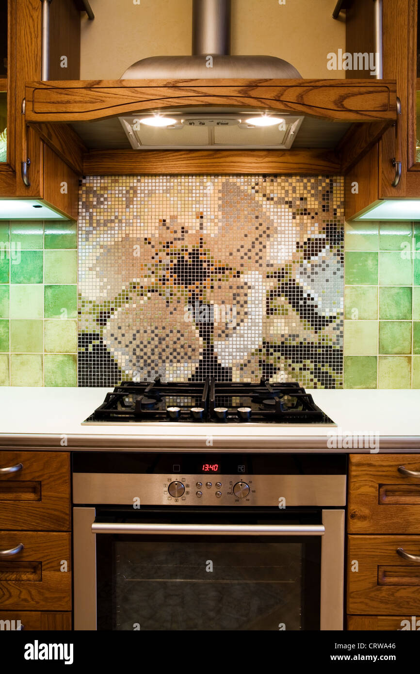 modern gas cooker Stock Photo - Alamy