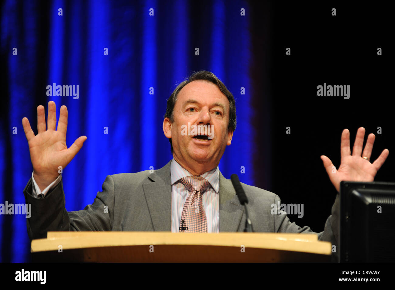 Television antique show presenter Eric Knowles at a public speaking ...