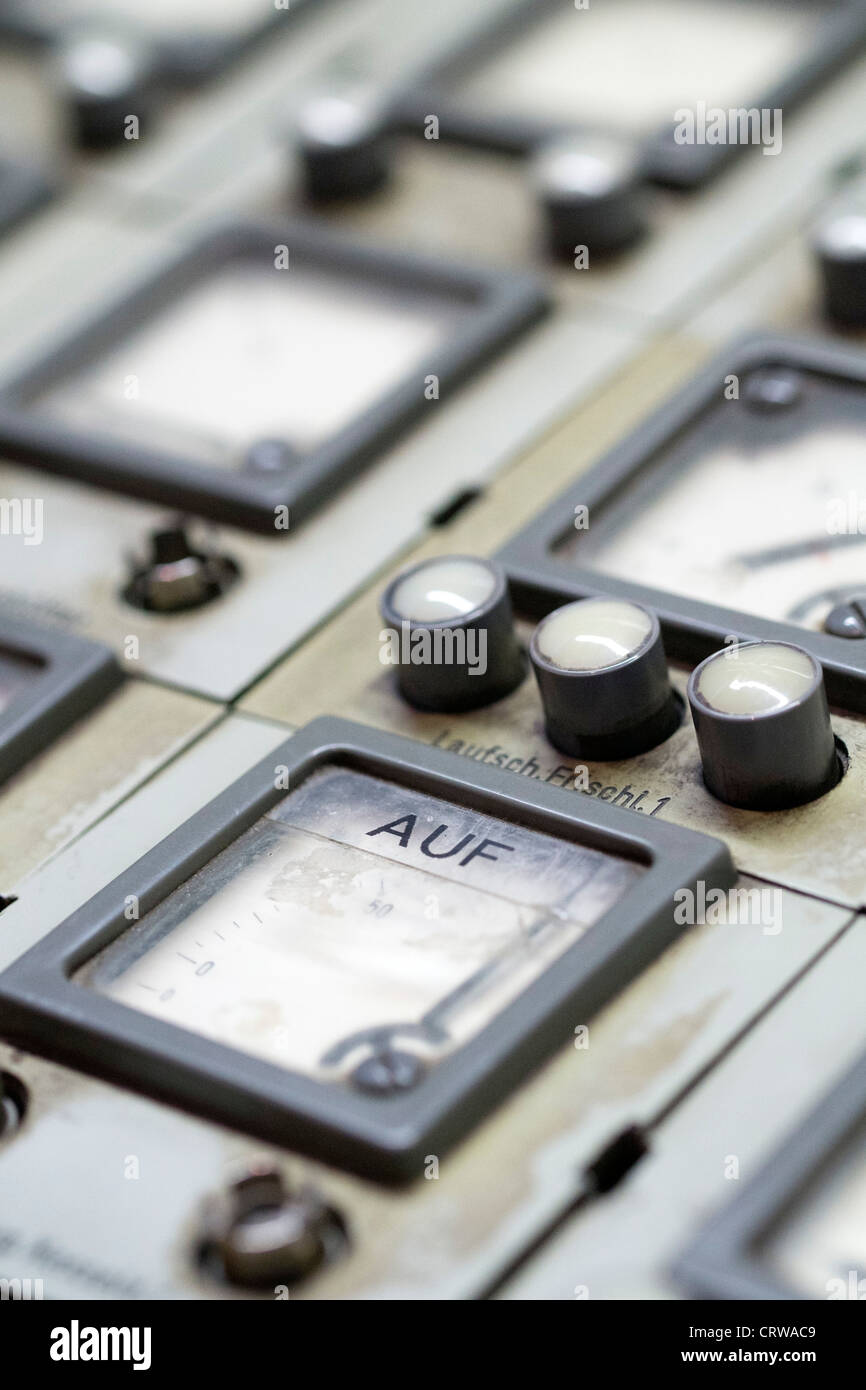 Exhibit of control room at former coal fired power station at Deutsche ...