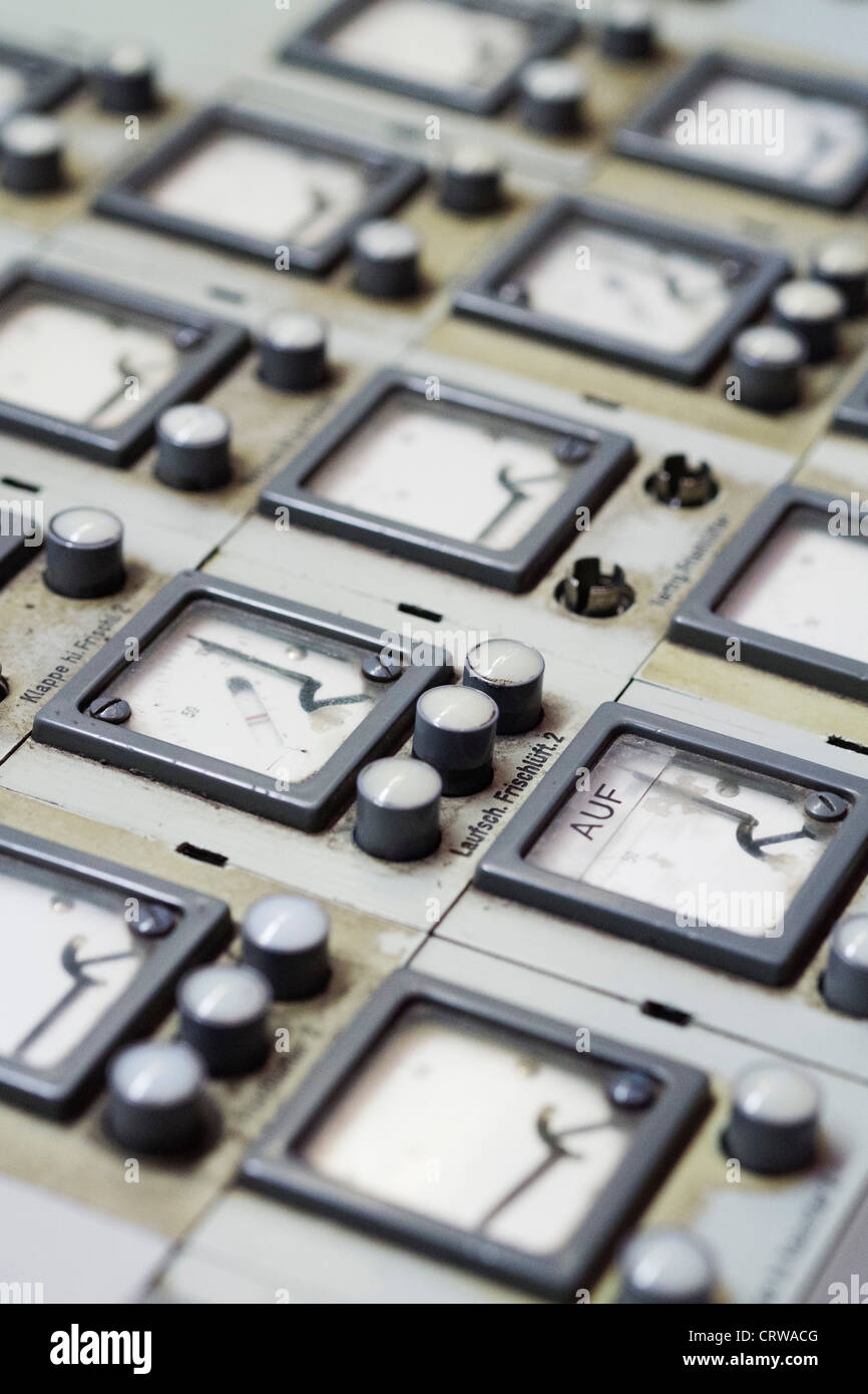 Exhibit of control room at former coal fired power station at Deutsche ...