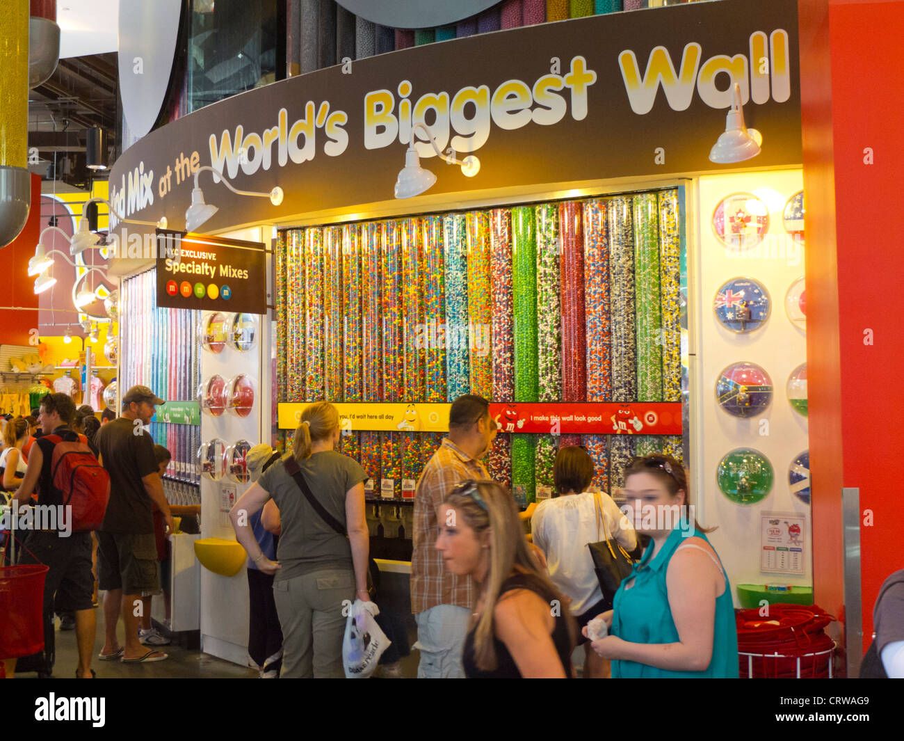 M & M world in Times Square Stock Photo - Alamy
