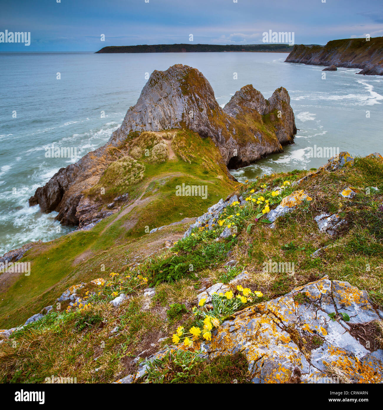 Three Cliffs Bay, Gower, Wales Stock Photo - Alamy