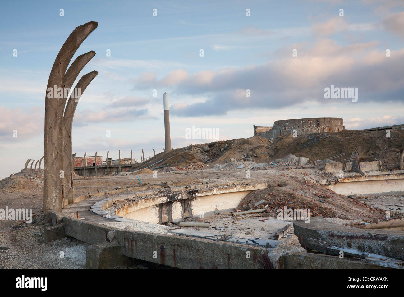 Remains steetley magnesium works hartlepool hi-res stock photography ...
