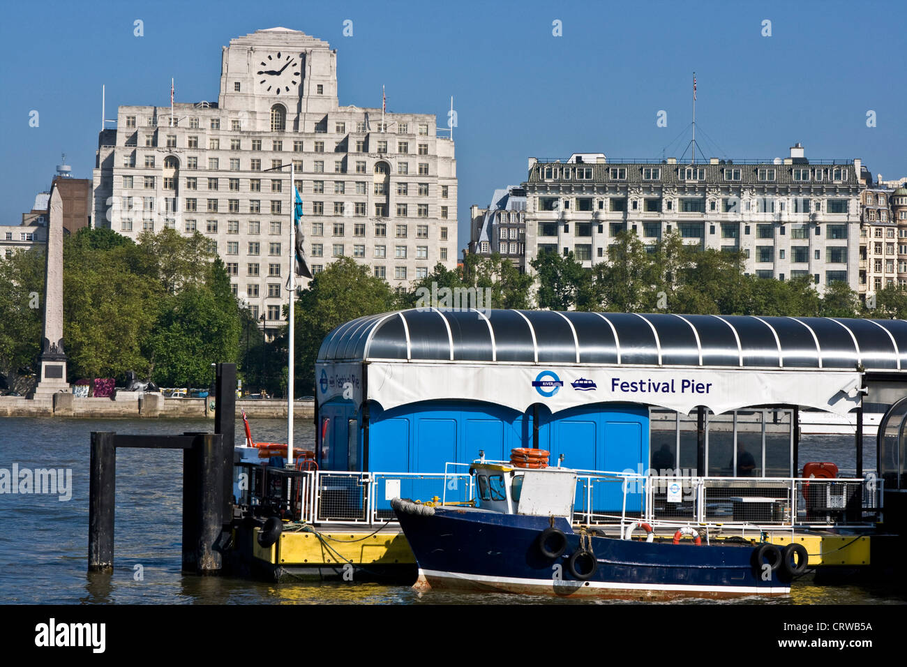 London river services pier hi-res stock photography and images - Alamy
