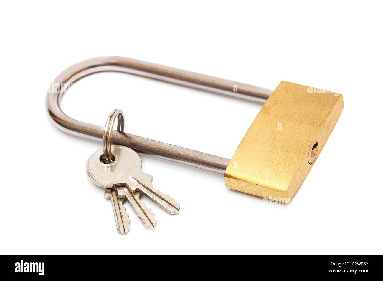 padlock with keys Stock Photo - Alamy