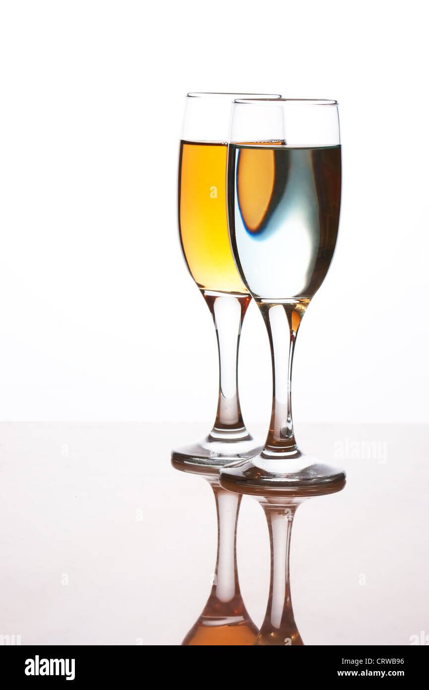 two glasses with drinks Stock Photo - Alamy