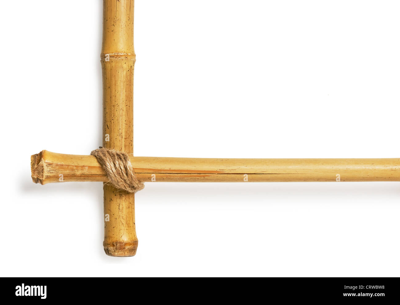 corner of a bamboo frame Stock Photo - Alamy