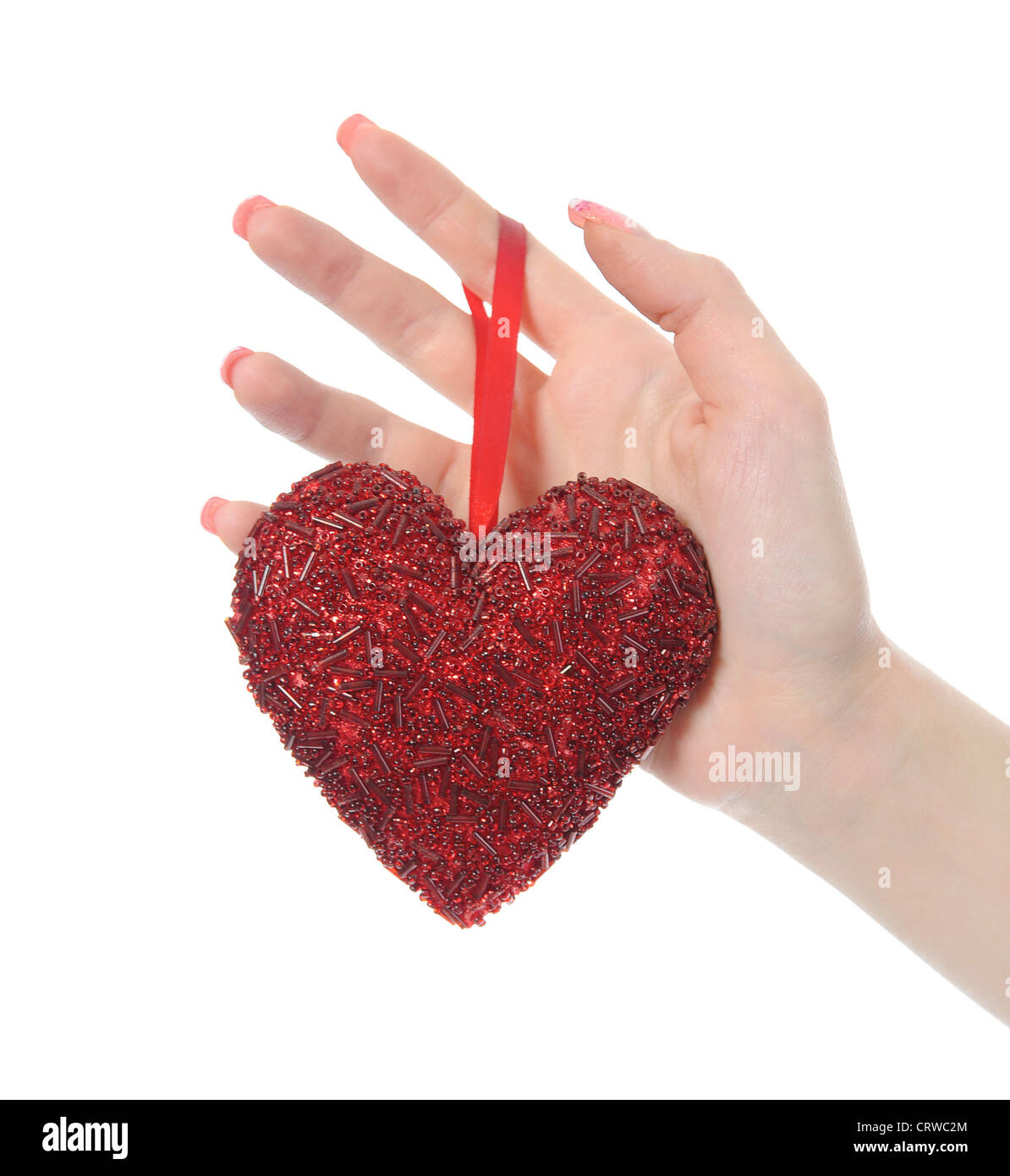 Hand in heart symbol Cut Out Stock Images & Pictures - Alamy