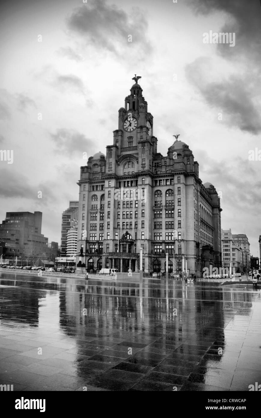 The Liver Building under stormy sky Stock Photo - Alamy