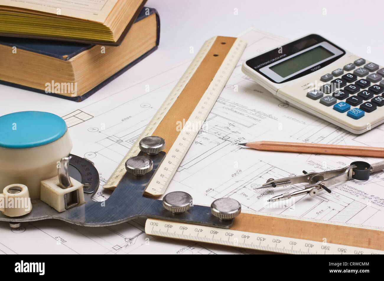 old technical drawings Stock Photo - Alamy