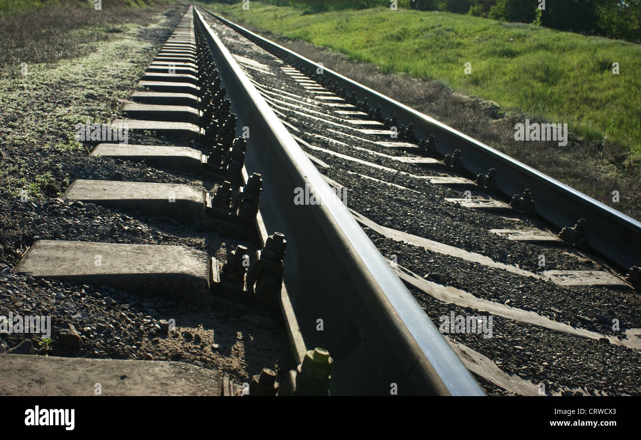 Railroad tracks dividing hi-res stock photography and images - Alamy