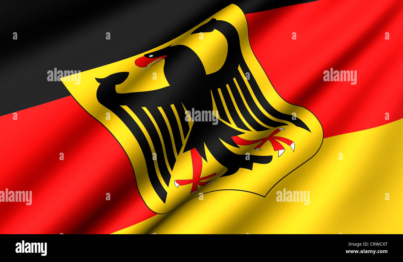 Flag of Germany. Close up. Front view Stock Photo - Alamy