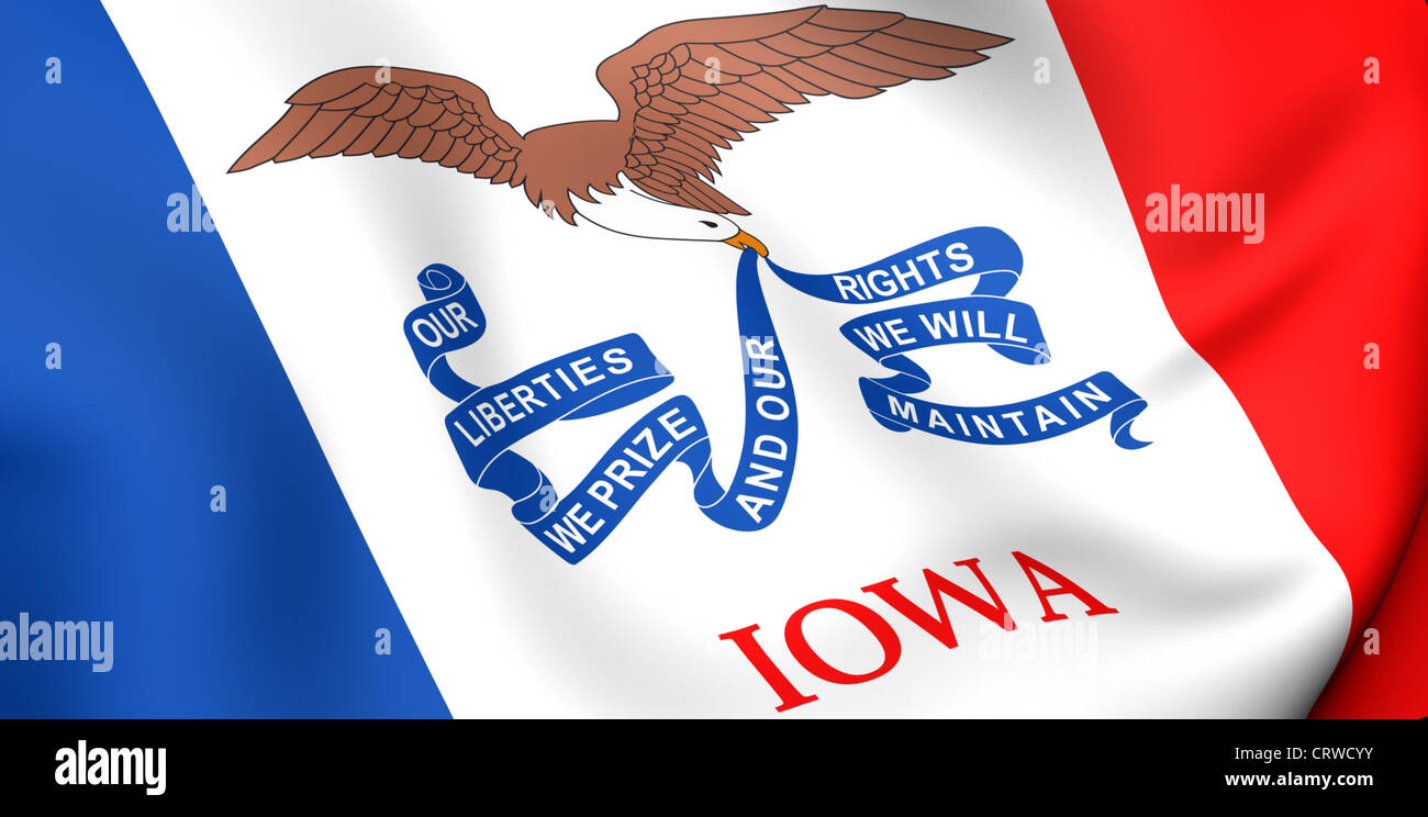 Iowa flag hi-res stock photography and images - Alamy