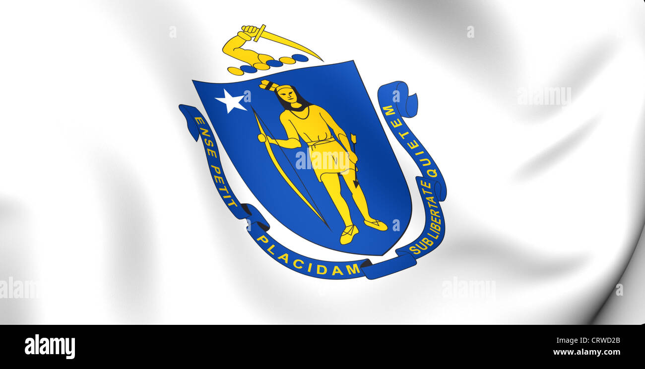 Flag of Massachusetts Stock Photo - Alamy