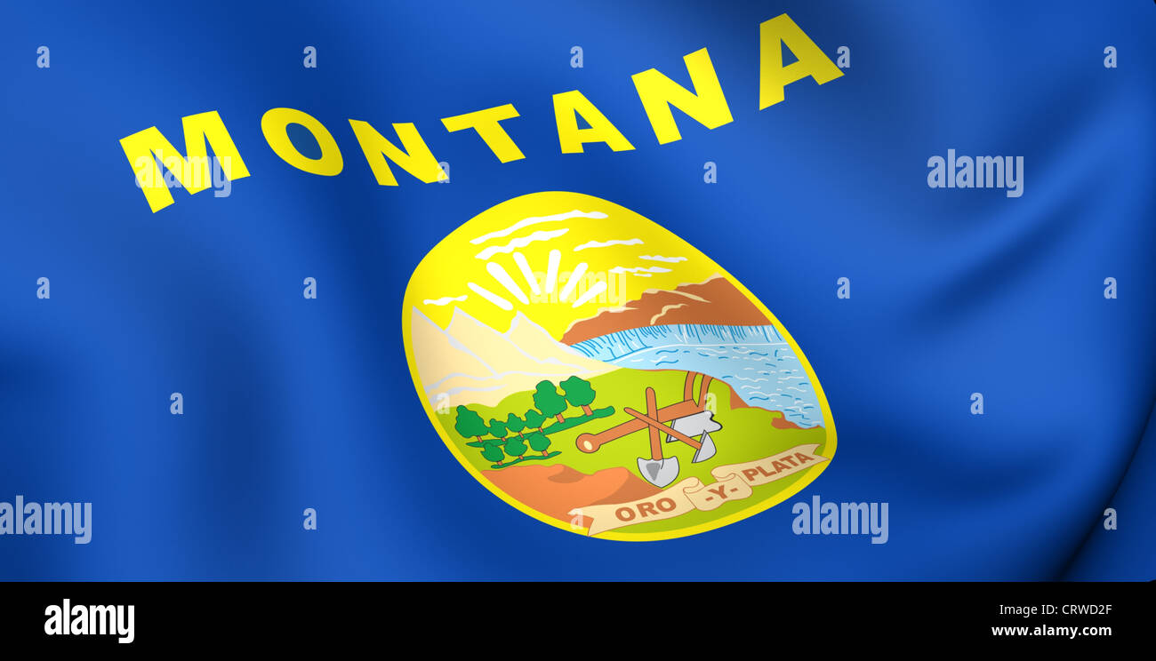 Flag of Montana Stock Photo - Alamy