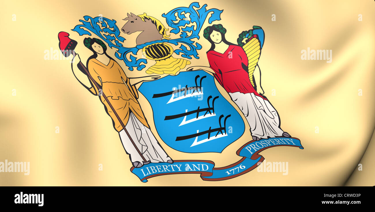 Flag of New Jersey Stock Photo - Alamy