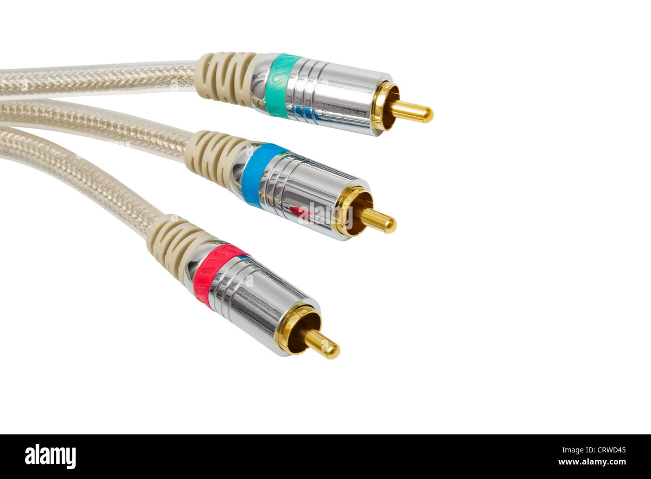 Component video cable Cut Out Stock Images & Pictures - Alamy