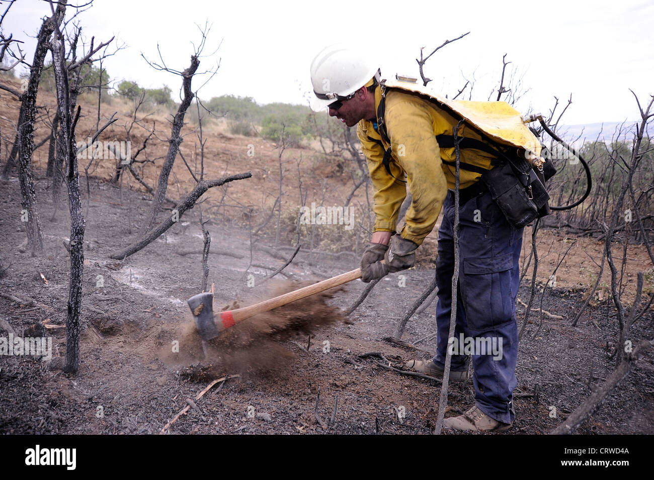 Hotshots assigned to the U.S. Forest Service patrol the U.S. Air Force ...