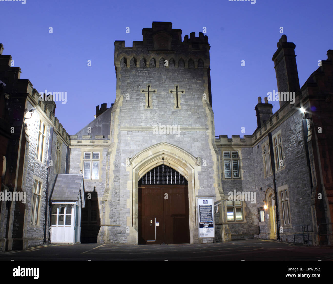 Prison at night Stock Photo - Alamy