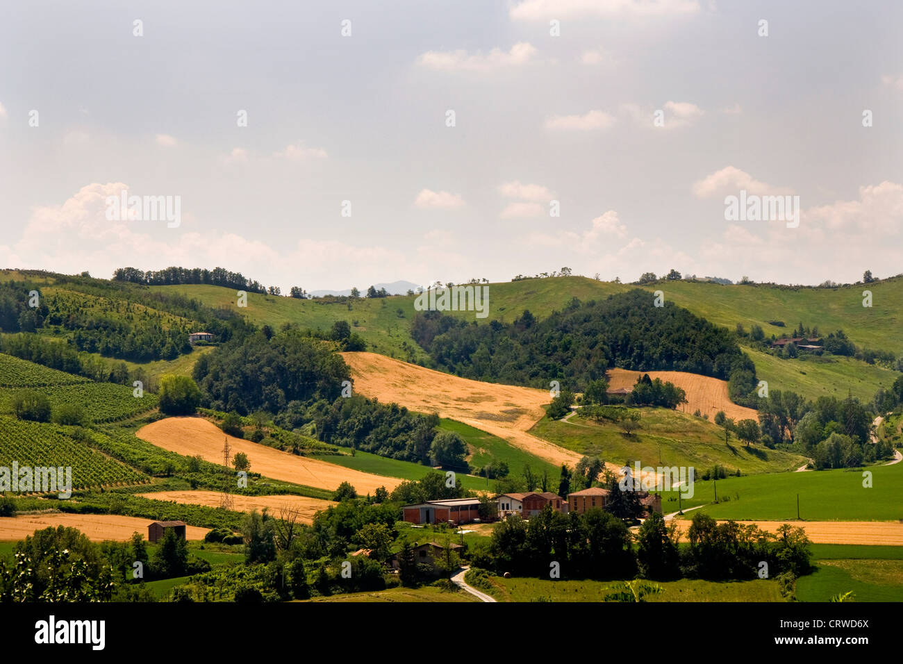 Italy, Emilia Romagna, Castell'Arquato, landscape Stock Photo - Alamy