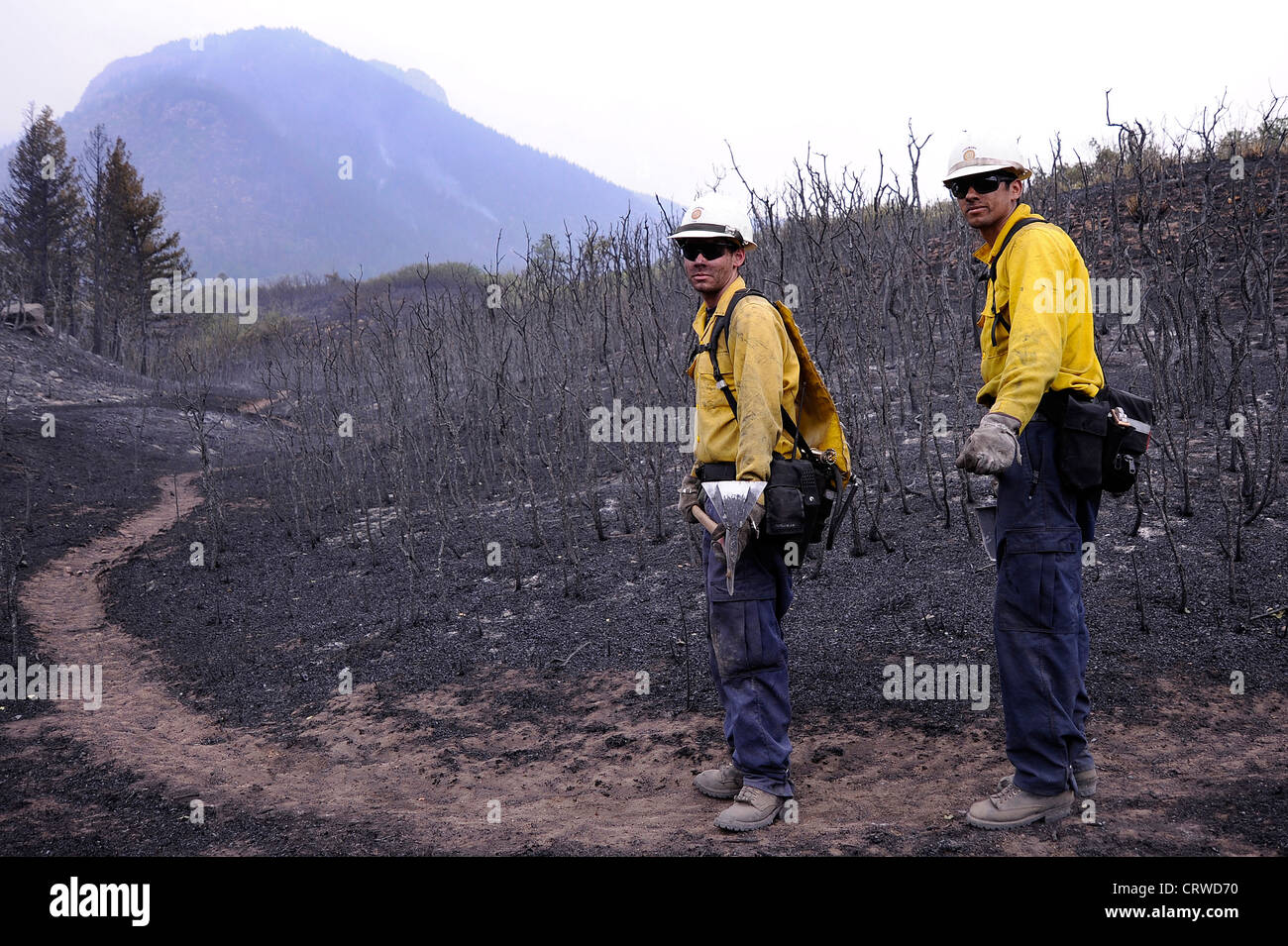 Hotshots assigned to the U.S. Forest Service patrol the U.S. Air Force ...