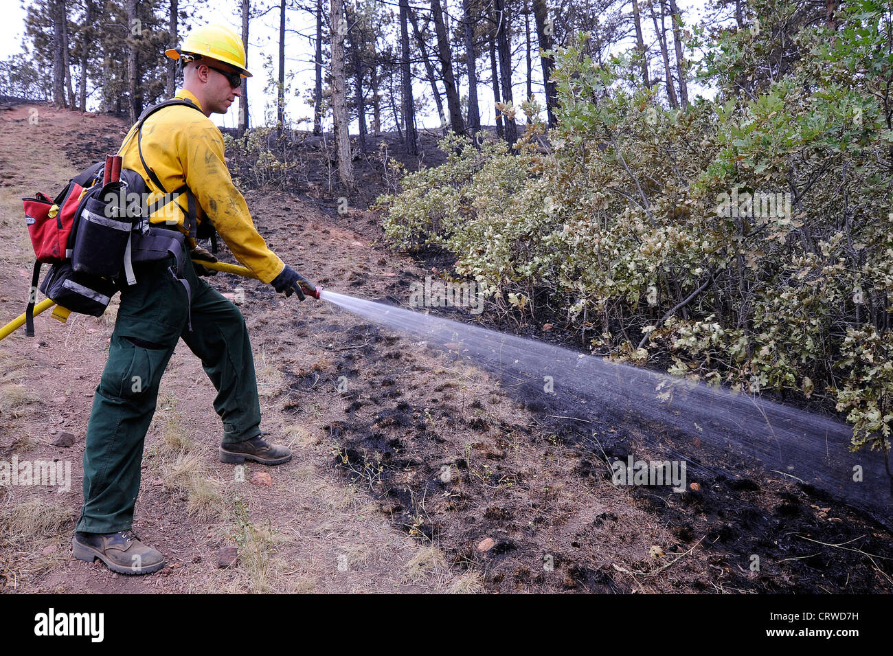 Firefighter Chip Sarratt assigned to the U.S. Air Force Academy's 10th ...