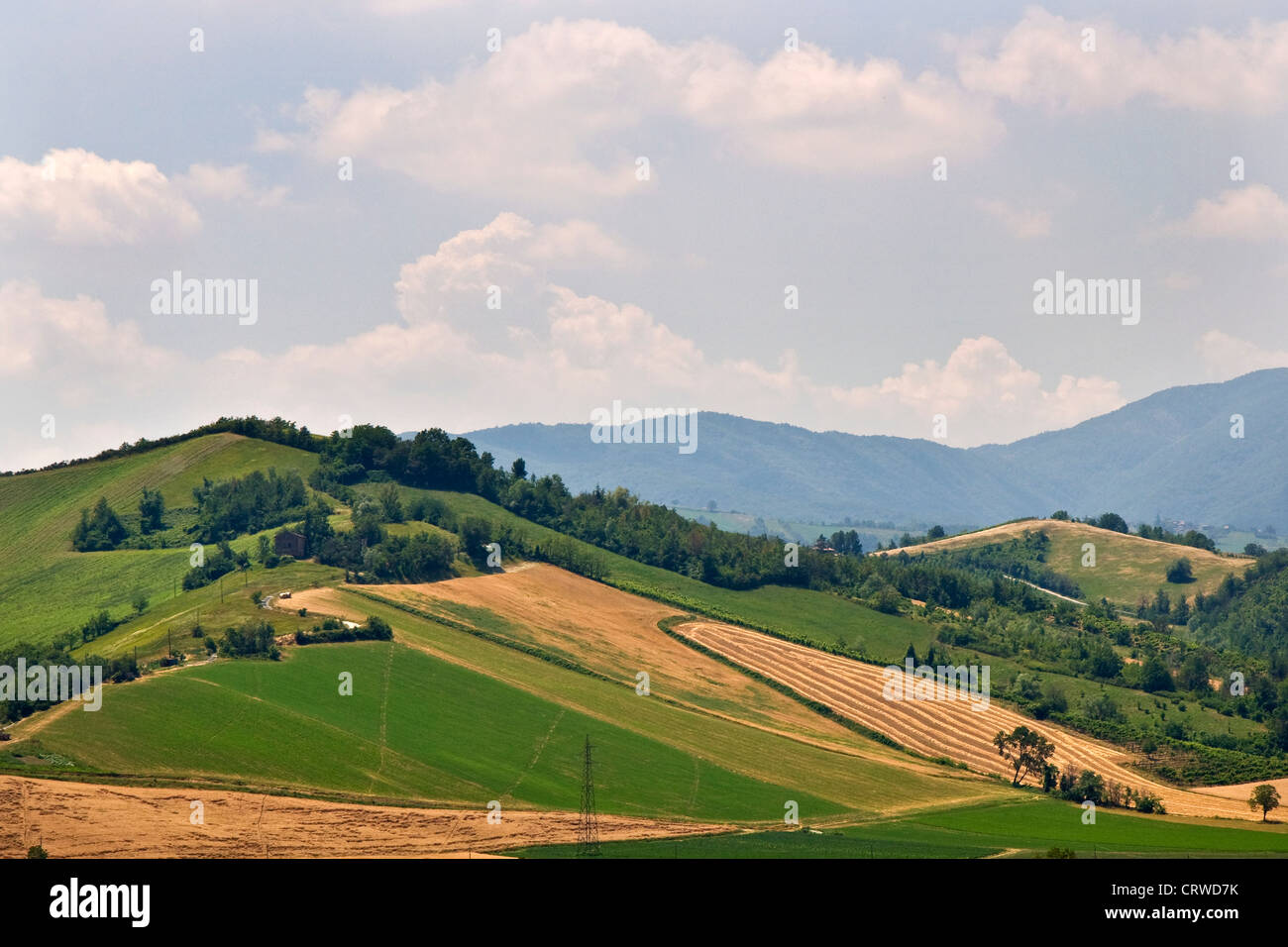 Italy, Emilia Romagna, Castell'Arquato, landscape Stock Photo - Alamy