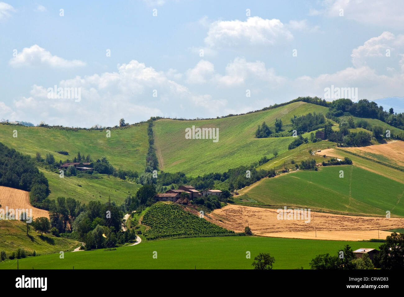 Italy, Emilia Romagna, Castell'Arquato, landscape Stock Photo - Alamy